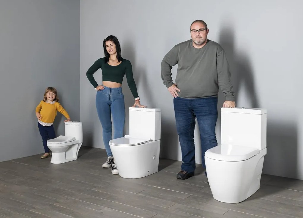 Sapho GRANDE WC kombi XXL, spodní/zadní odpad, bílá GR360