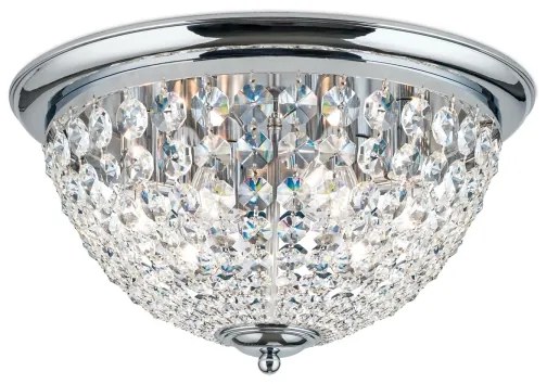Orion DLU 1840/47-Křišťálové str. svítidlo PLAFOND 6xE27/40W/230V pr.47 cm chrom