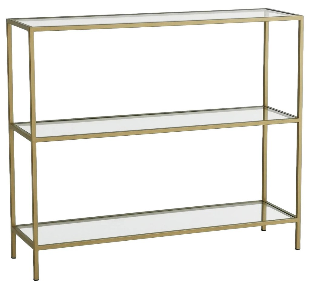 KALUNE DESIGN Kovový konzolový stolek GLAMP zlatý 552NOS1903