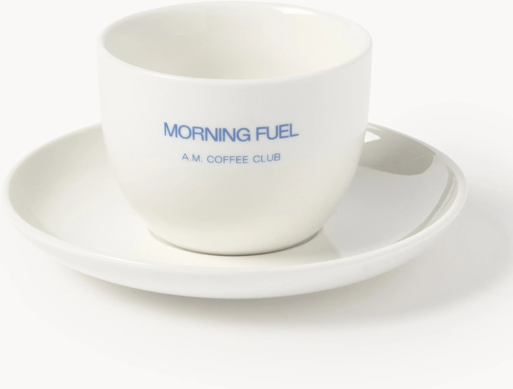 Keramický šálek's podšálkem Morning Fuel