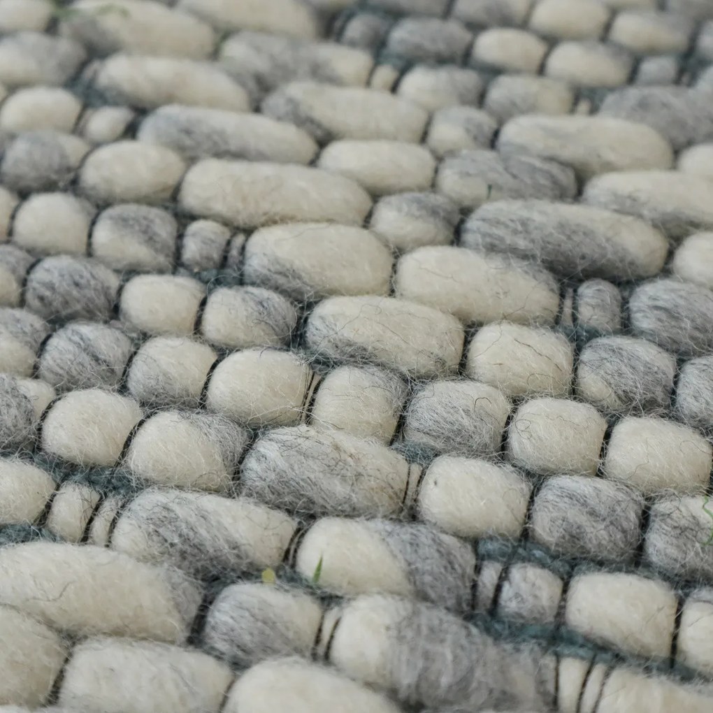 Asra, Kusový ručně tkaný koberec Woolen 4 Grey, 150x240, šedá, ložnice