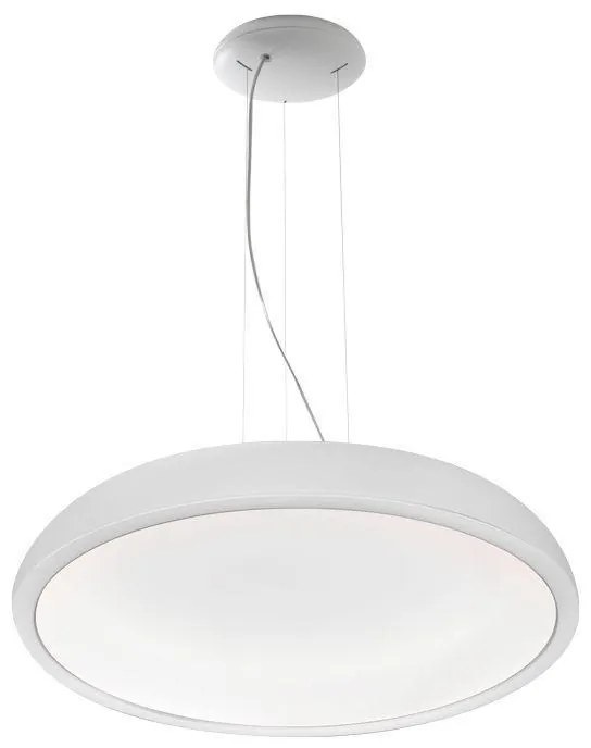 Linealight 8534 Reflexio_P, bílé závěsné svítidlo se skrytým zdrojem světla, 48W LED stmívatelné 3000K, prům. 65cm