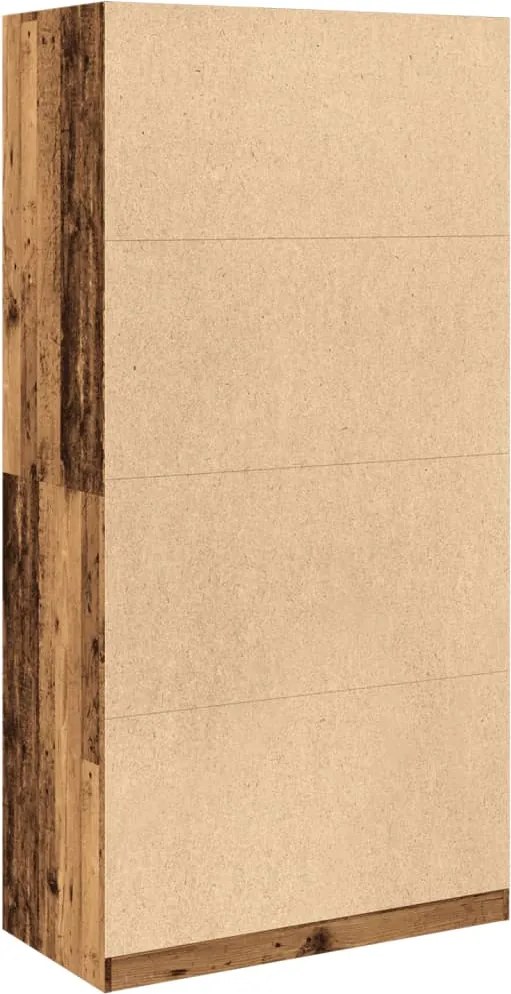 Šatní skříň old wood 100 x 50 x 200 cm kompozitní dřevo 3307736