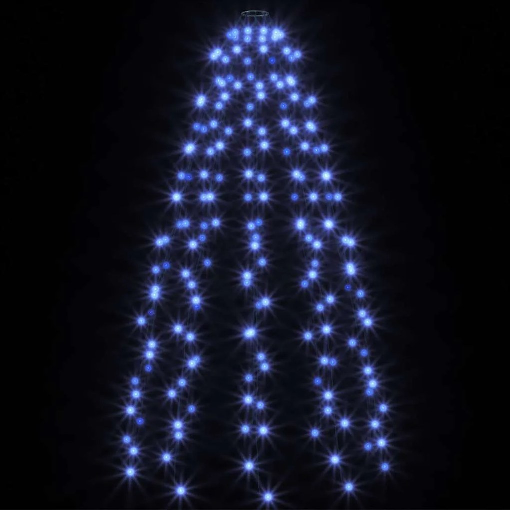 Světelná síť na vánoční stromek 150 modrých LED diod 150 cm 328866