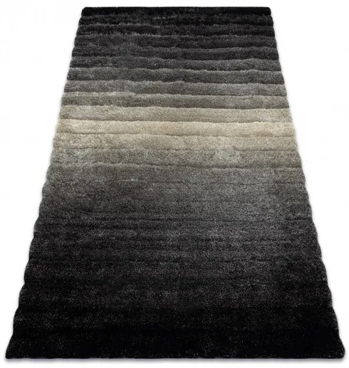 Dywany Łuszczów, Kusový koberec Flim 007-B6 Stripes grey, 80x150, šedá, ložnice