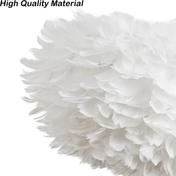 BRILAGI - Stropní svítidlo FEATHER 3xE27/40W/230V pr. 50 cm bílá