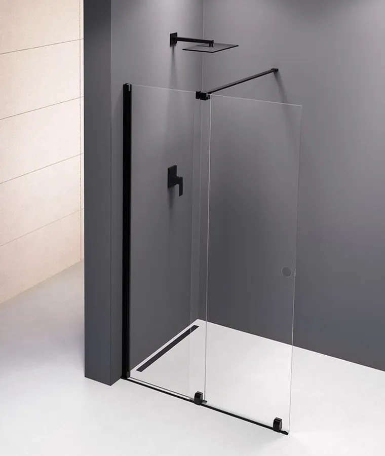 Polysan Polysan, MODULAR SHOWER zástěna s pojezdy 1400 mm, černá, MS5-140B