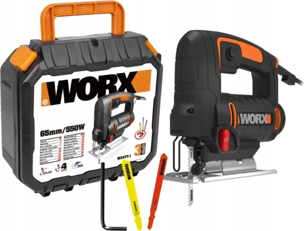 Worx Přímočará Pila 65 mm S Funkcí Podřezávání WX477.1
