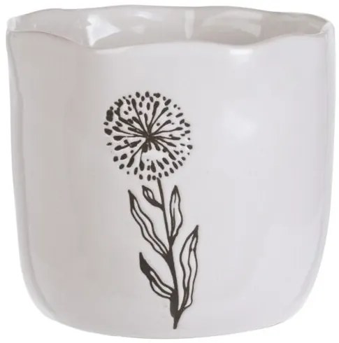 Porcelánový obal na květináč Valencia, 15 x 13 x 15 cm