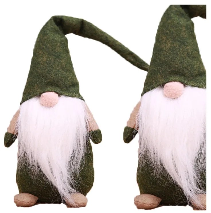 Flamenco Mystique Santa Claus, vánoční trpaslík, 44 cm, plyš, KSN22ZIE