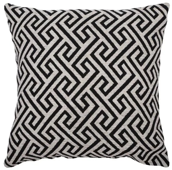 SCANquilt povlak SOFAS kristal bíločerná 45 x 45 cm