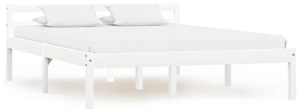 283186 vidaXL Rám postele bílý masivní borovice 120 x 200 cm