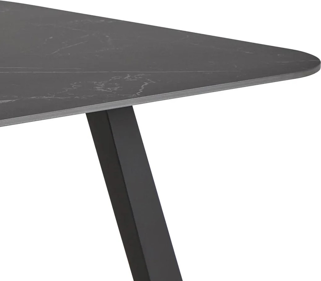 ACTONA Jídelní stůl ANTALYA černý 180x90 cm