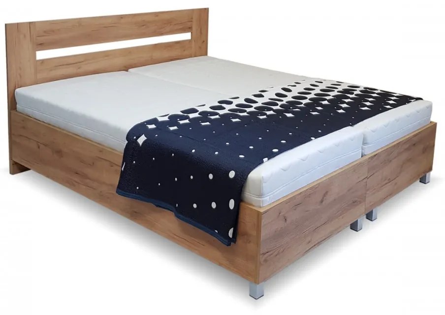 Zvýšená postel s roštem a matrací Sandra GrivalBed, 160x200 cm