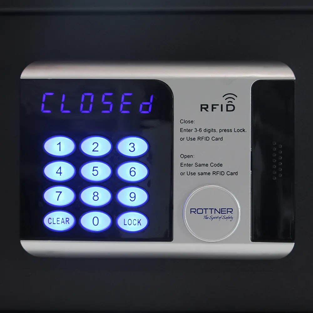 Rottner RFID Lap nábytkový elektronický sejf antracit