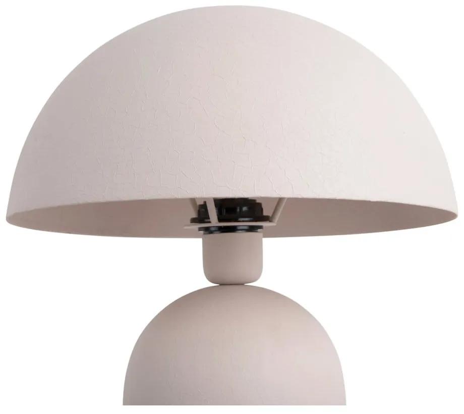 Krémová stolní lampa (výška 43 cm) Boaz – Leitmotiv
