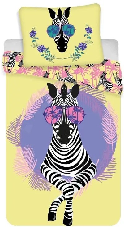 JERRY FABRICS Povlečení Zebra Bavlna, 140/200, 70/90 cm