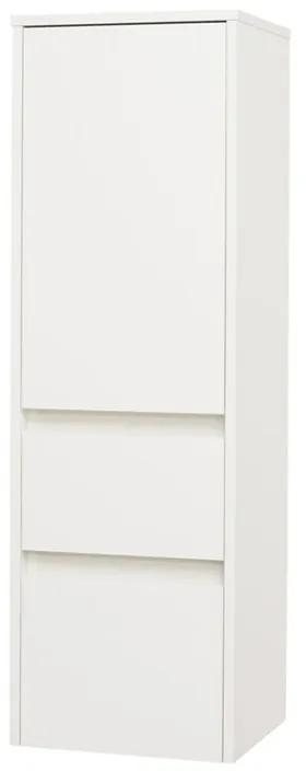 Mereo Opto koupelnová skříňka vysoká 125 cm, pravé otevírání, bílá CN914P