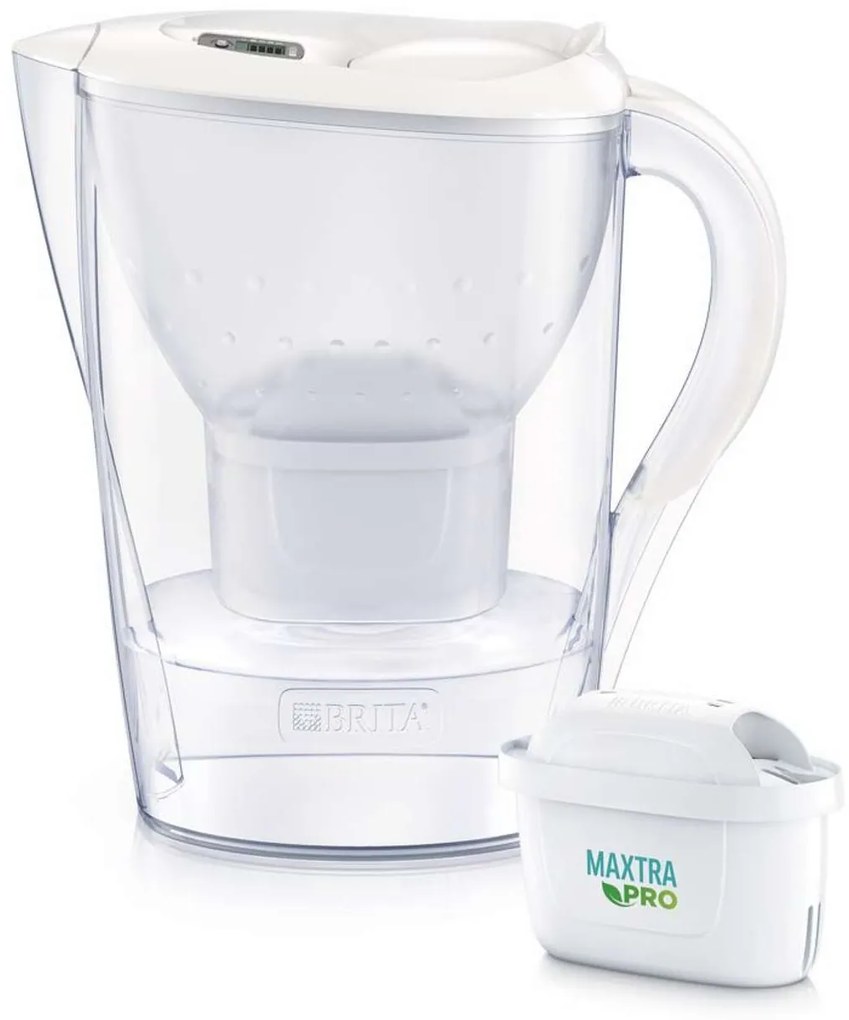 Brita - Filtrační konvice Marella Cool Memo, objem 2,4 l, 3x filtr Maxtra Pro, bílá 1052791