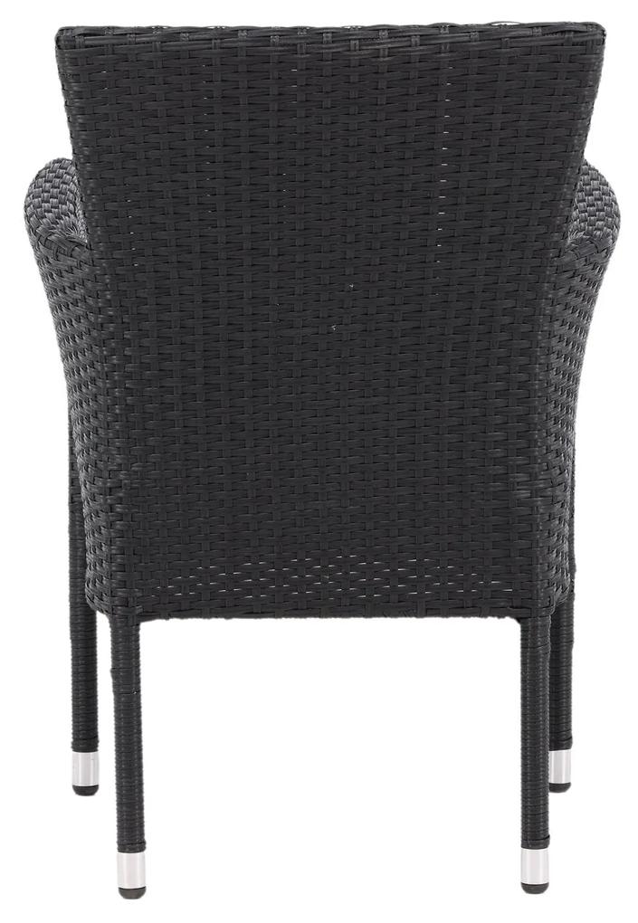 Jídelní židle Malina, 2ks, černá, 60*58*86.5