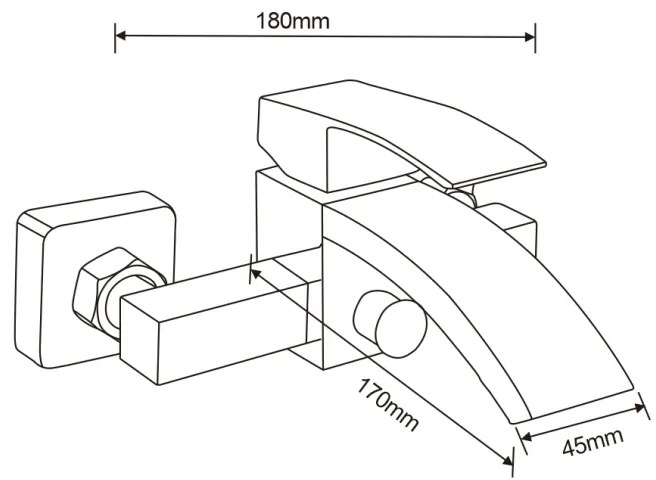 Mexen Libra vanová baterie, černá, 745130-70