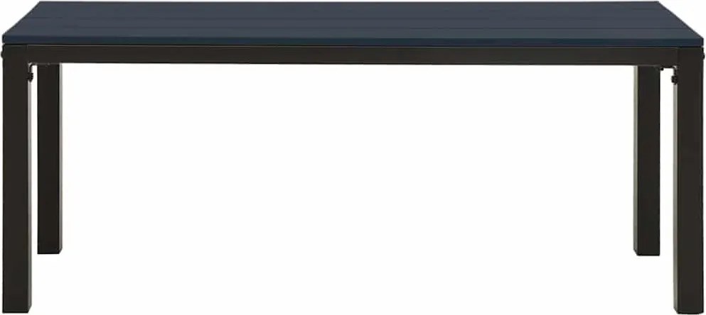 Zahradní lavice 110 cm ocel a WPC černá 317141
