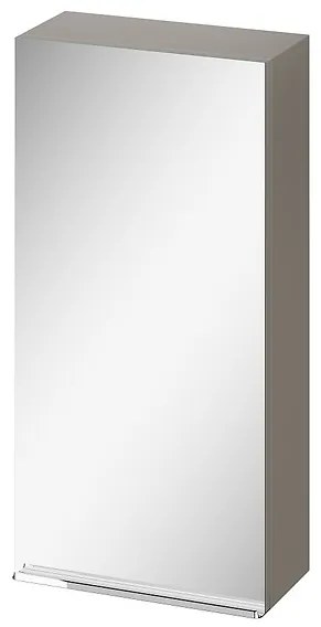 Cersanit - VIRGO závěsná zrcadlová skříňka 40cm, šedá-chrom, S522-011