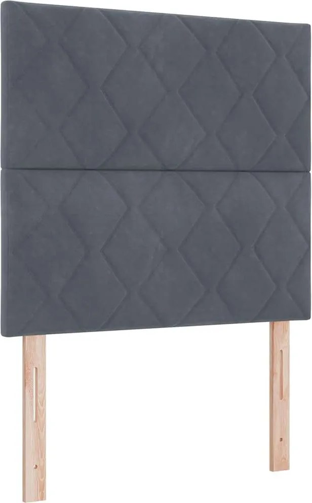 Čelo postele Tmavě šedá 100 cm samet 3337907