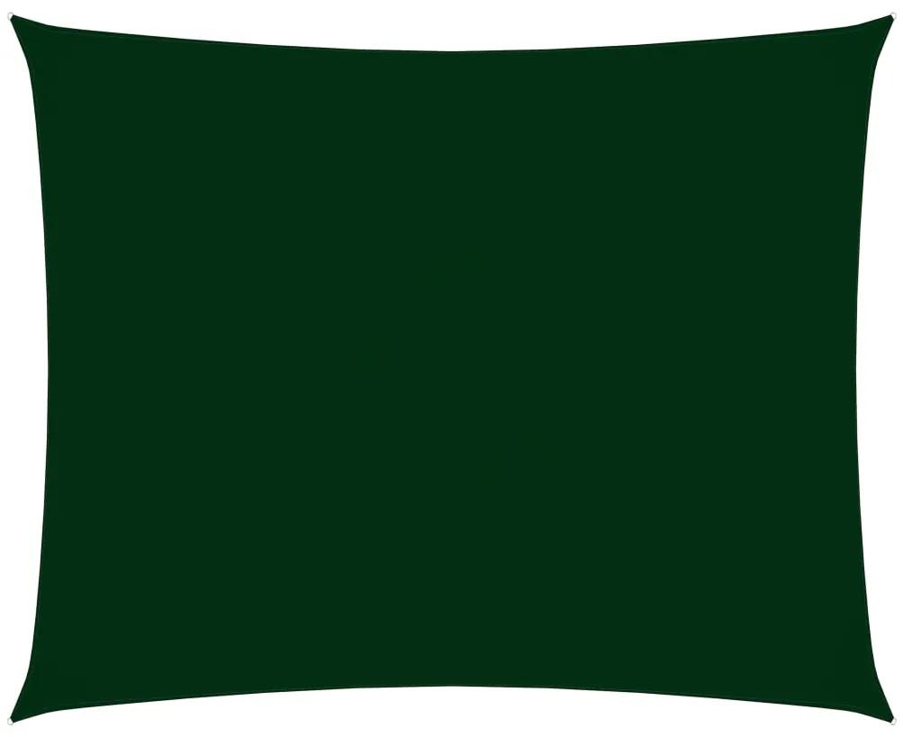 vidaXL Stínící plachta oxfordská látka obdélníková 5x6 m tmavě zelená