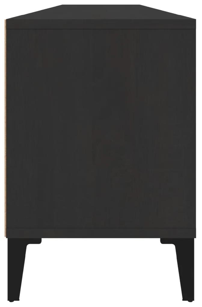 TV skříňka černá 150 x 30 x 44,5 cm kompozitní dřevo