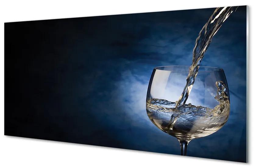 akrylový obraz Bílé víno sklo 125x50 cm