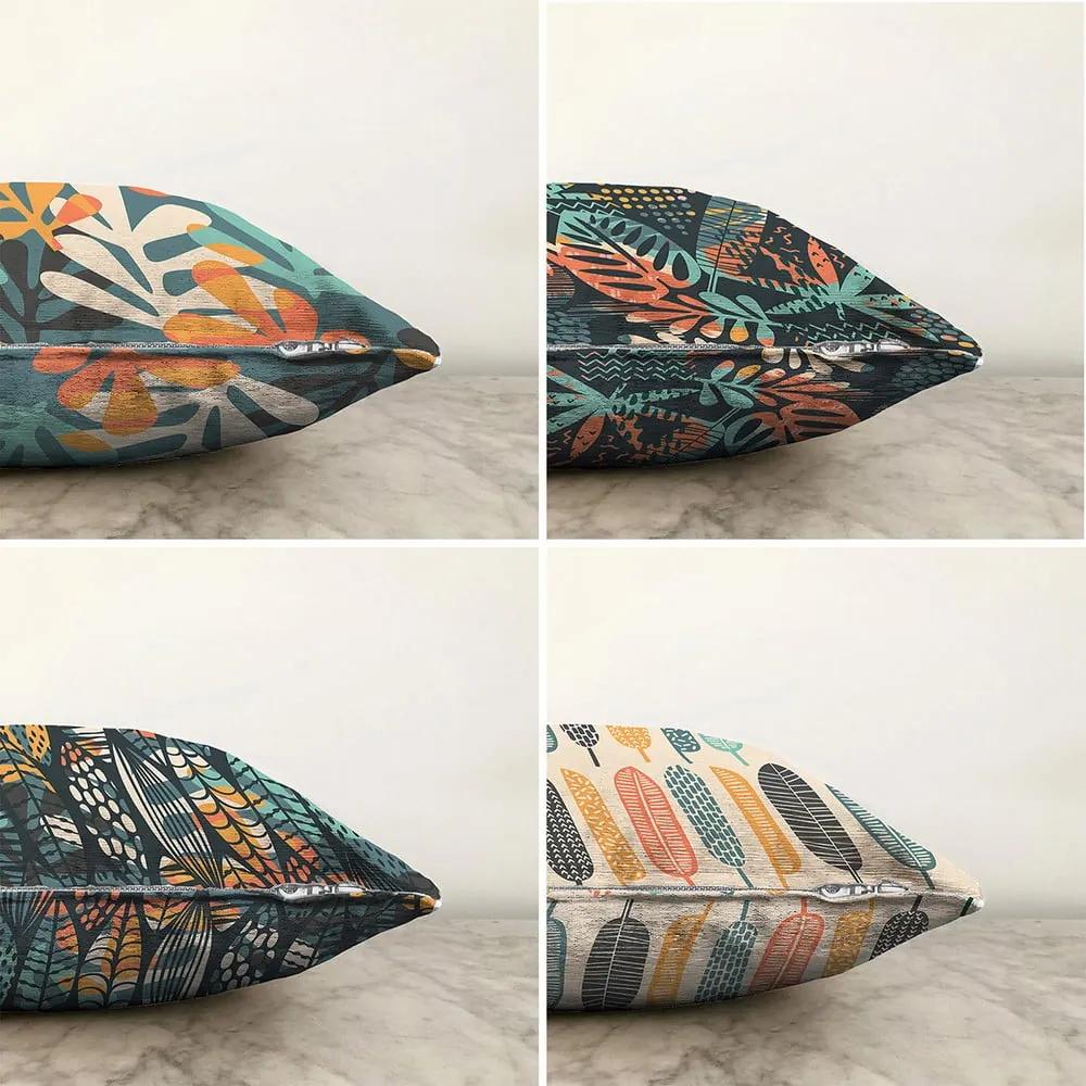 Sada 4 povlaků na polštáře Minimalist Cushion Covers Colorful, 55 x 55 cm