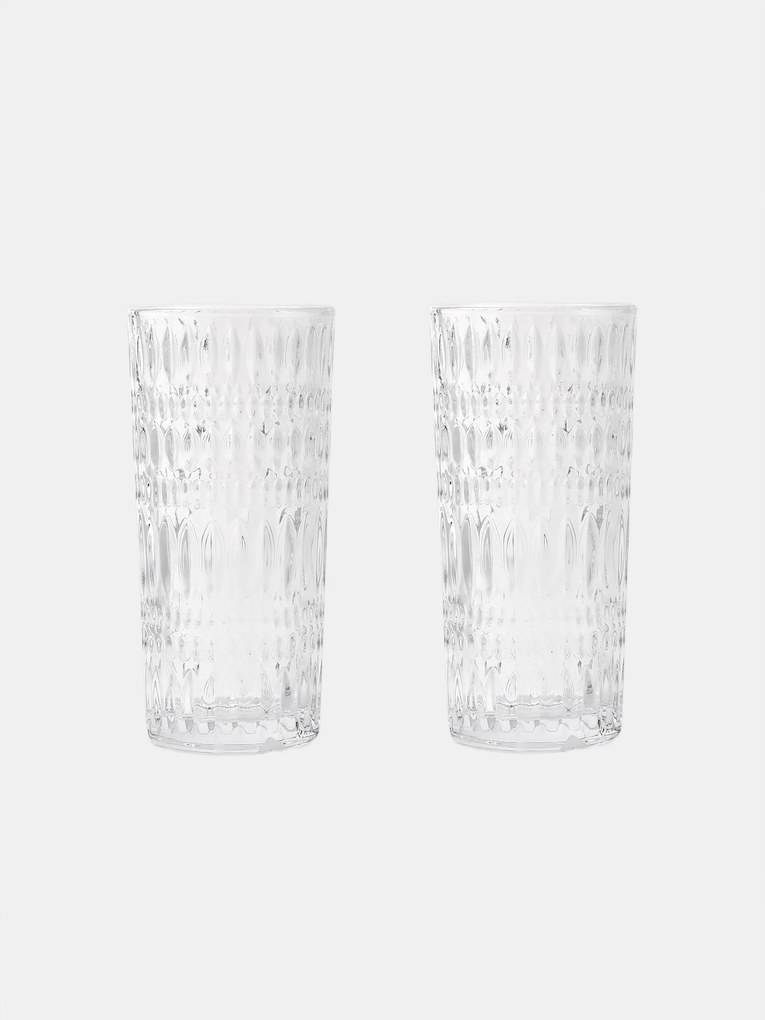 Sinsay - Sklenice s reliéfním vzorem 2 pack - clear