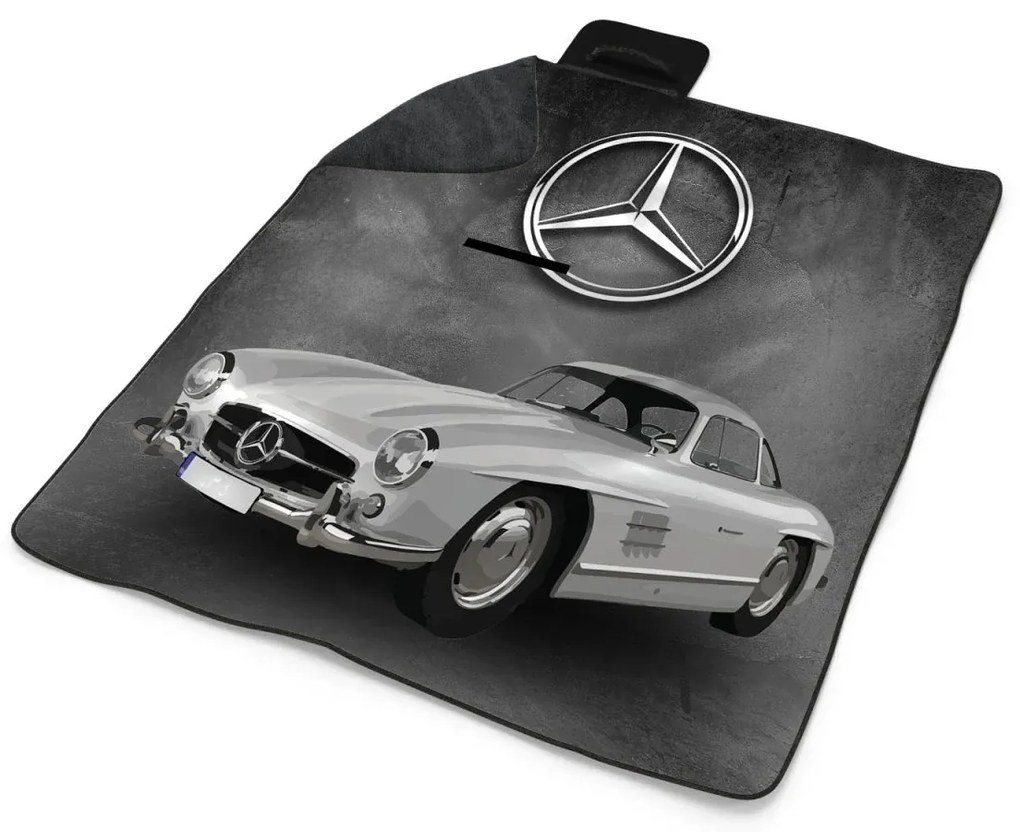 Sablio Plážová deka Mercedes-Benz 300 SL Šedé pozadí: 200x140 cm