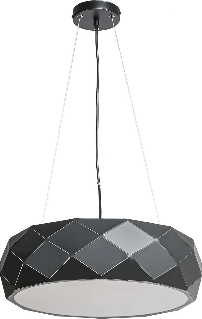 Závěsná lampa Reus 3xE27 Černá Kovová Moderní Light Prestige