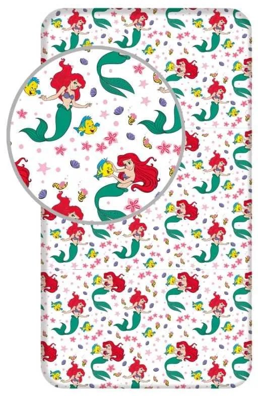 JERRY FABRICS Prostěradlo Ariel Friends 02 Bavlna, 90/200 cm