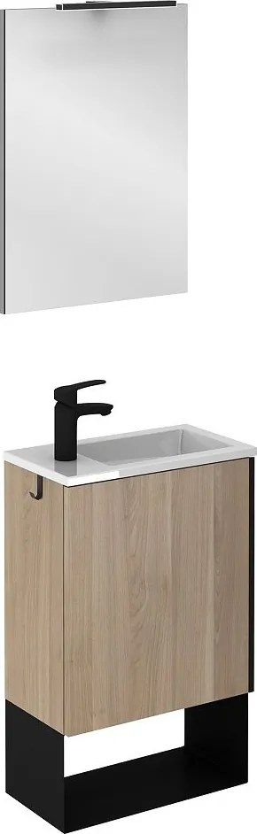 Riva Indus Koupelnový set, 46 cm, dřevotříska, bříza