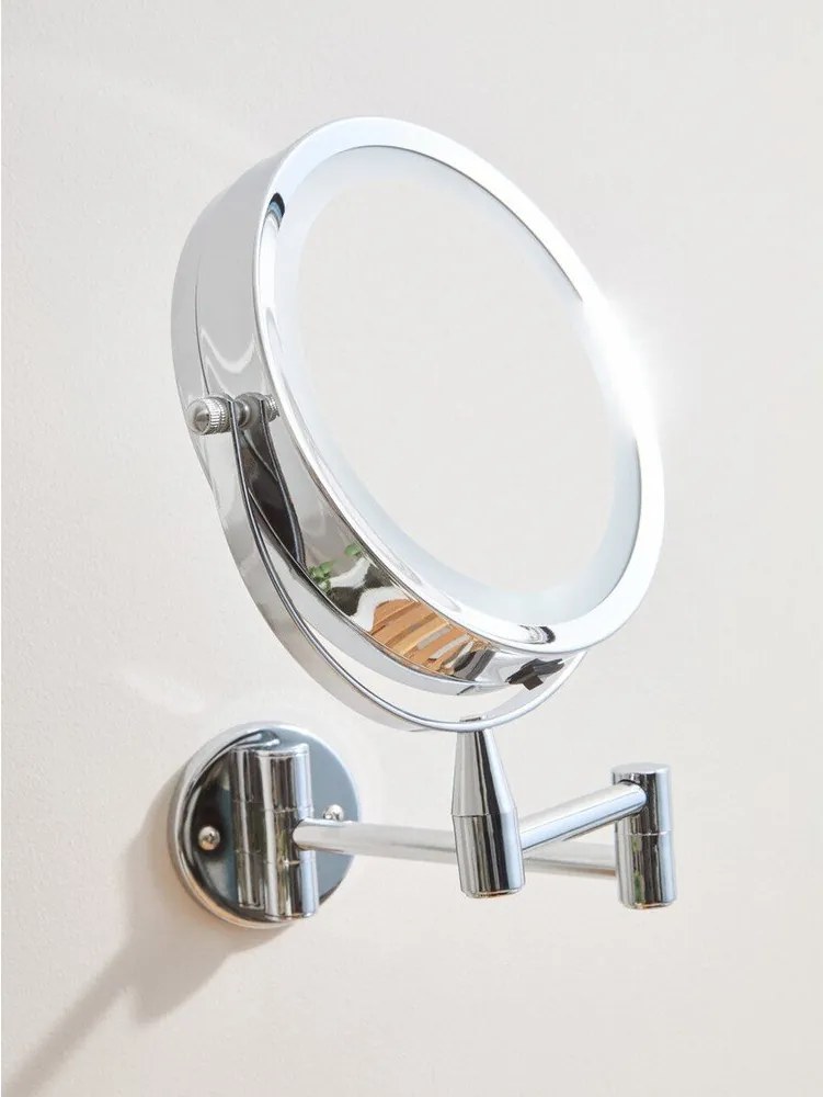 Kosmetické zrcadlo s osvětlením/zvětšovací (zvětšení 2x) 18x29 cm Cassini – Premier Housewares