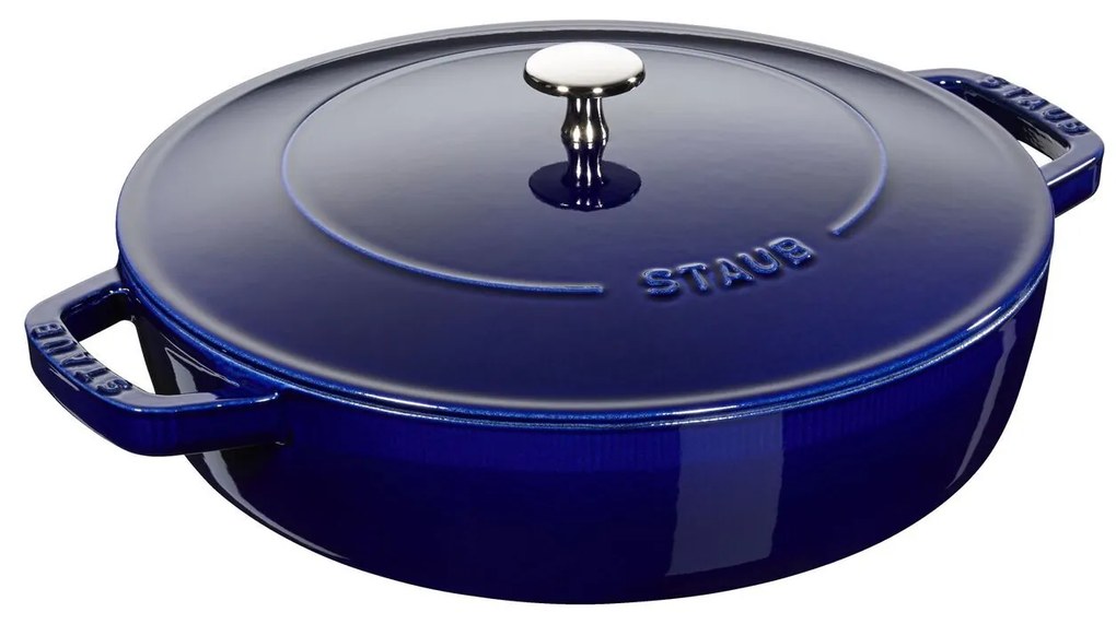 Staub Chistera kastrol s poklicí 28 cm/3,7 l tmavě modrá, 12612891