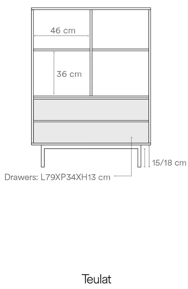 Skříňka sierra černá 130 x 97 MUZZA