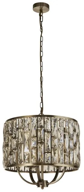 Searchlight 6585-5AB Závěsné glamour svítidlo BIJOU patina, průměr 44cm