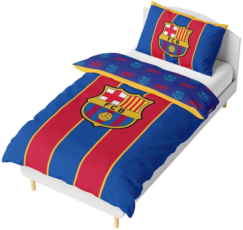 Oboustranné ložní povlečení FC Barcelona - mitiv Blaugrana Glory - 100% bavlna Renforcé - 70 x 90 cm + 140 x 200 cm