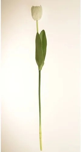 Umělá květina Tulipán bílá, 60 cm