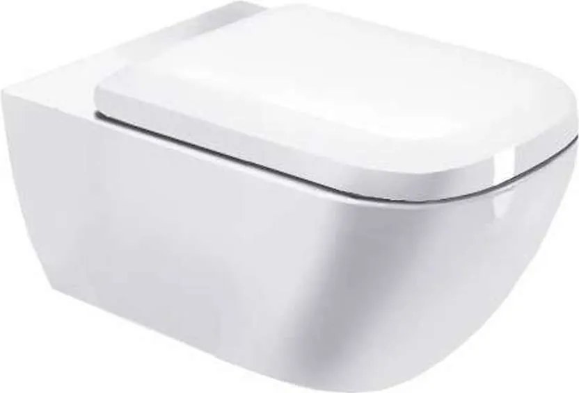 Duravit Happy D.2 - Závěsné WC, DuraFix, bílá 2221090000