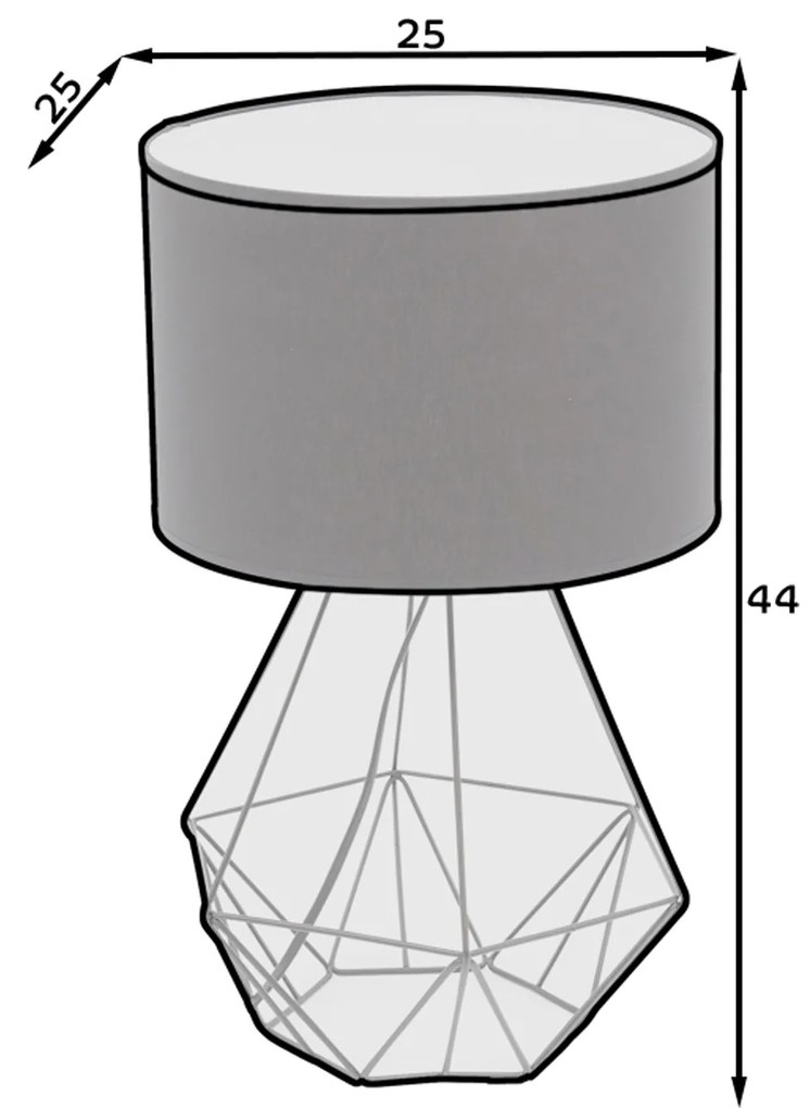 Eltap Stolní lampička Vespillo 1A bílá