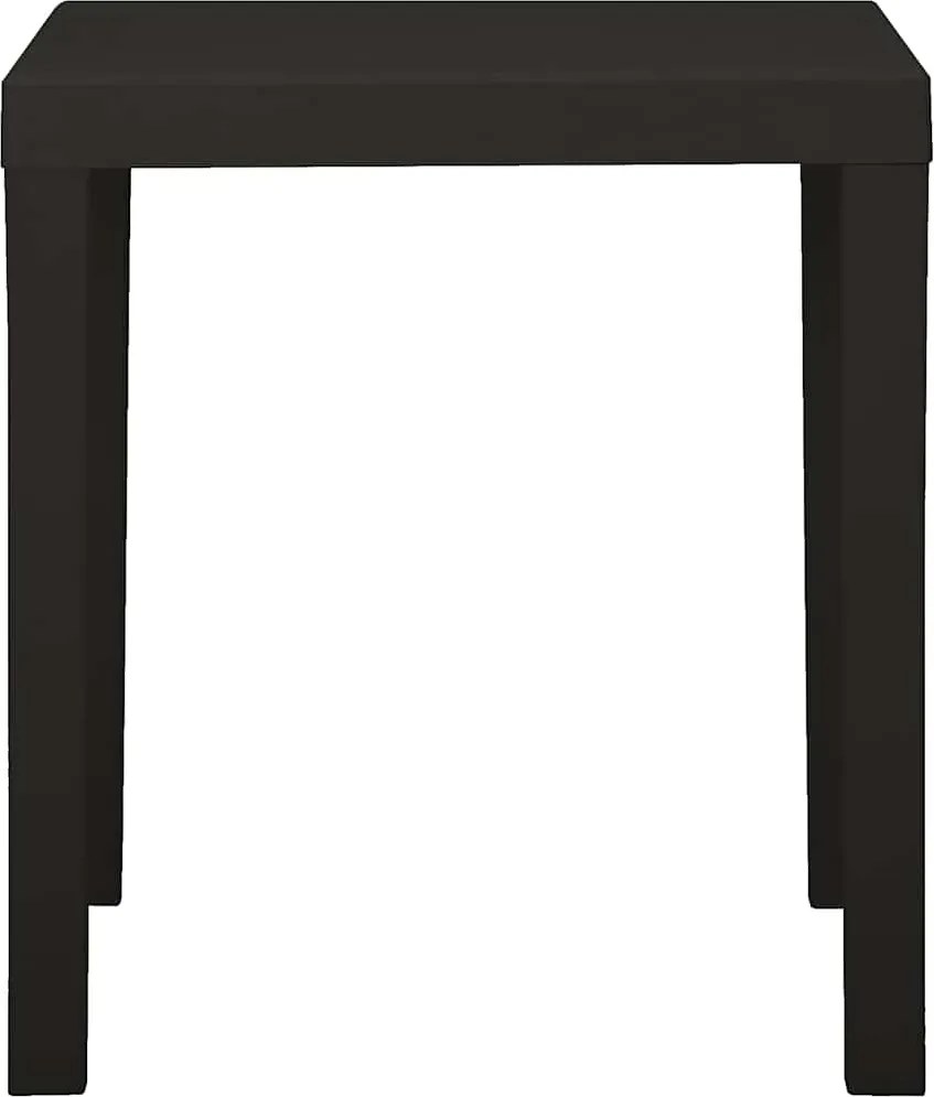 Zahradní stůl antracitový 79 x 65 x 72 cm plast 315845