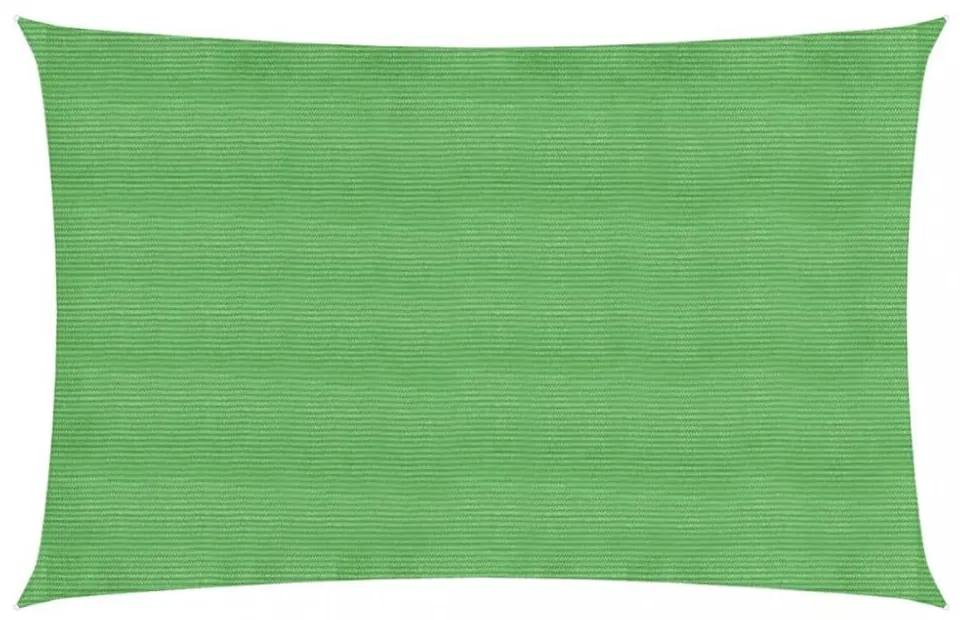 Stínící plachta obdélníková HDPE 2,5 x 3,5 m Dekorhome Světle zelená