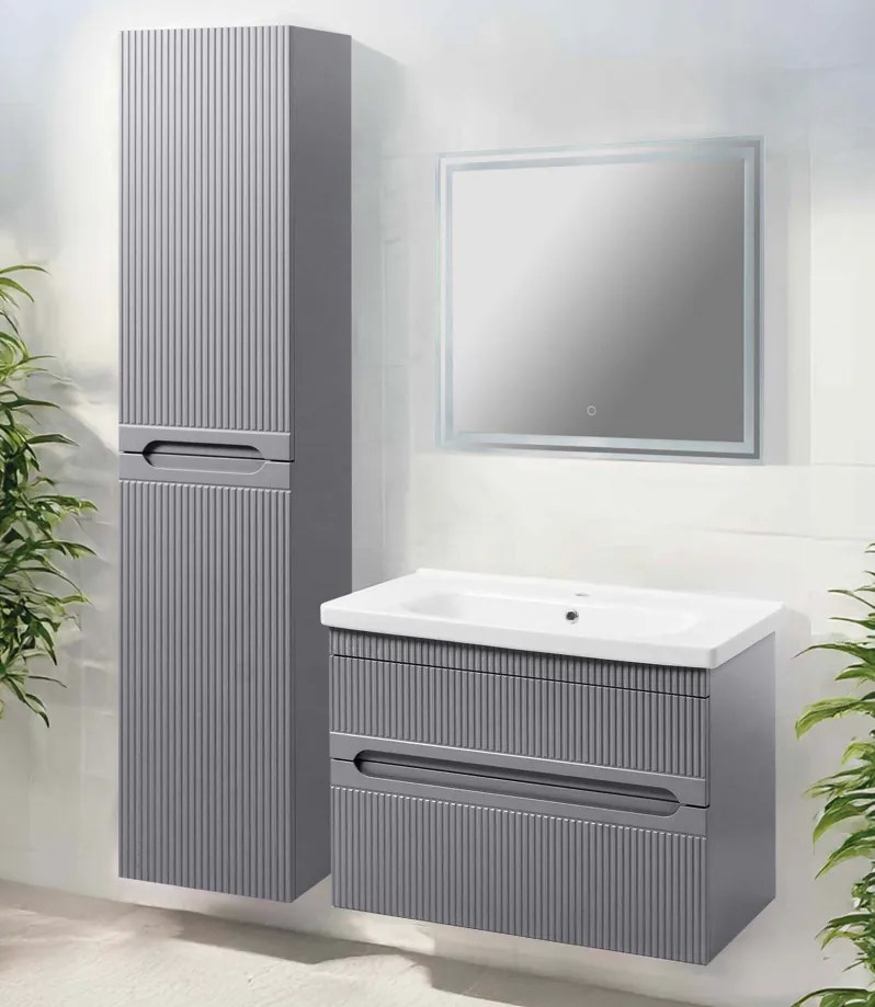 Lavedo Aria Grey 80 koupelnová skříňka s umyvadlem