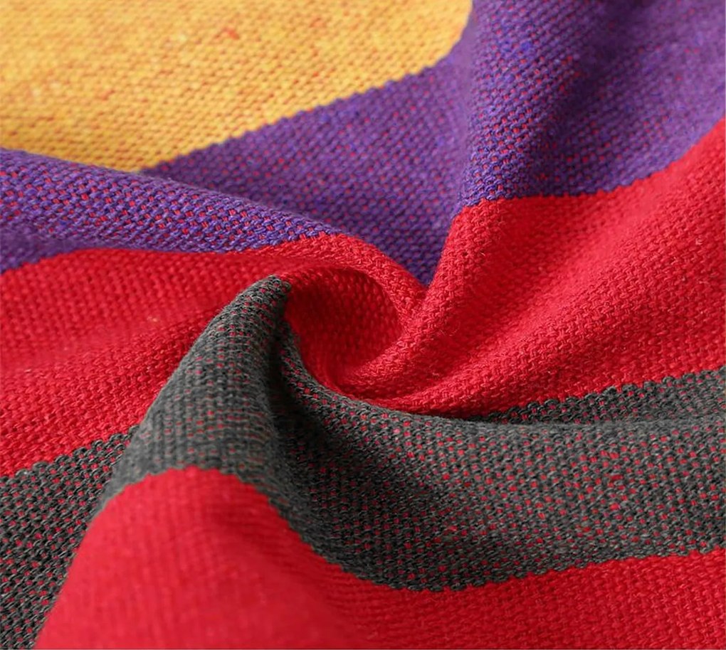 Bluegarden Bluegarden, houpací síť s tyčí pro 2 osoby 240x150 cm 200kg 480145A , vícebarevná, OGR-09019