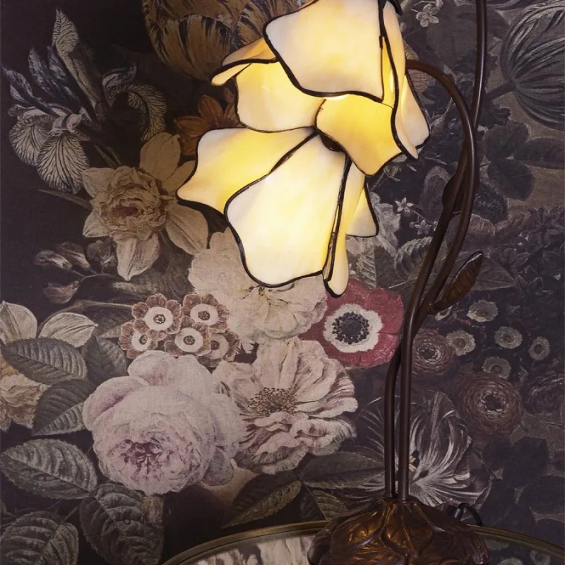 Tiffany stolní lampa Cloches – 41x23x57 cm